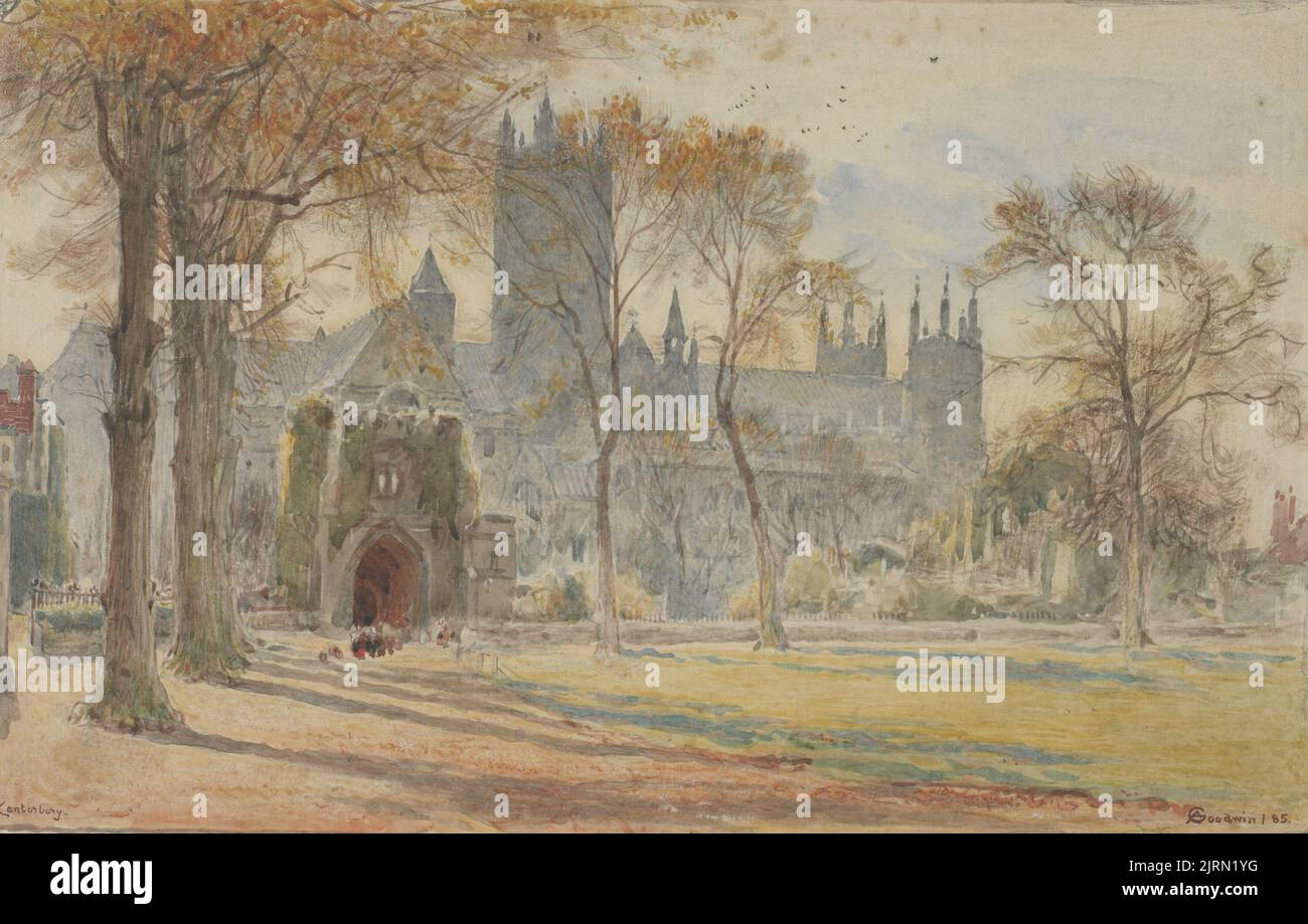 Canterbury, 1885, 1885, England, by Albert Goodwin. Gift of Archdeacon ...