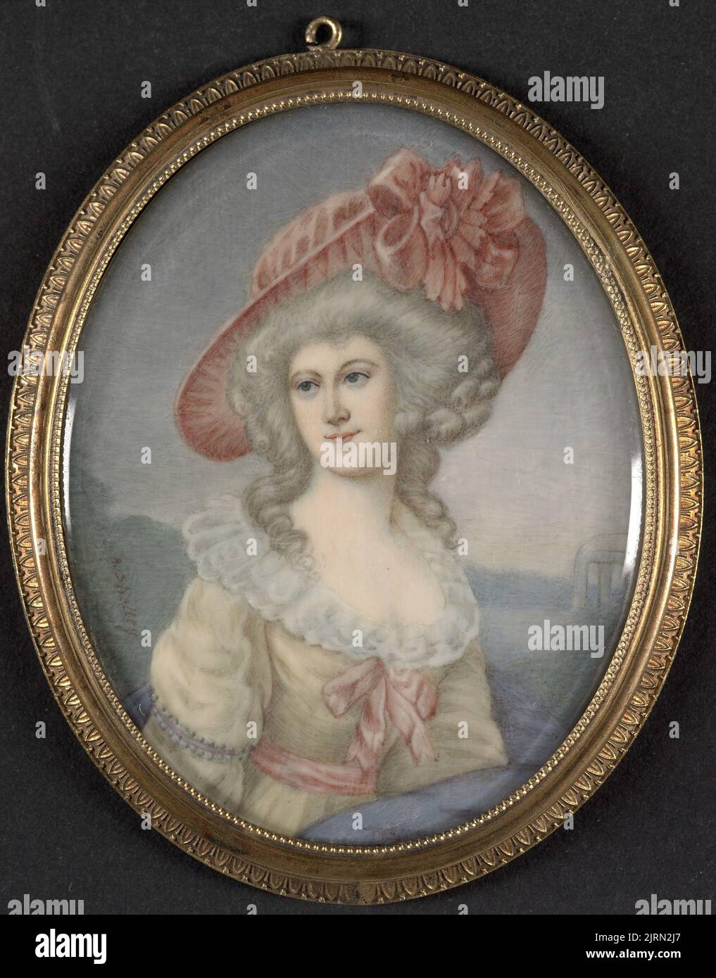 Miniature painting, Late 1780s, France, by A Shelley. Gift of E E M ...