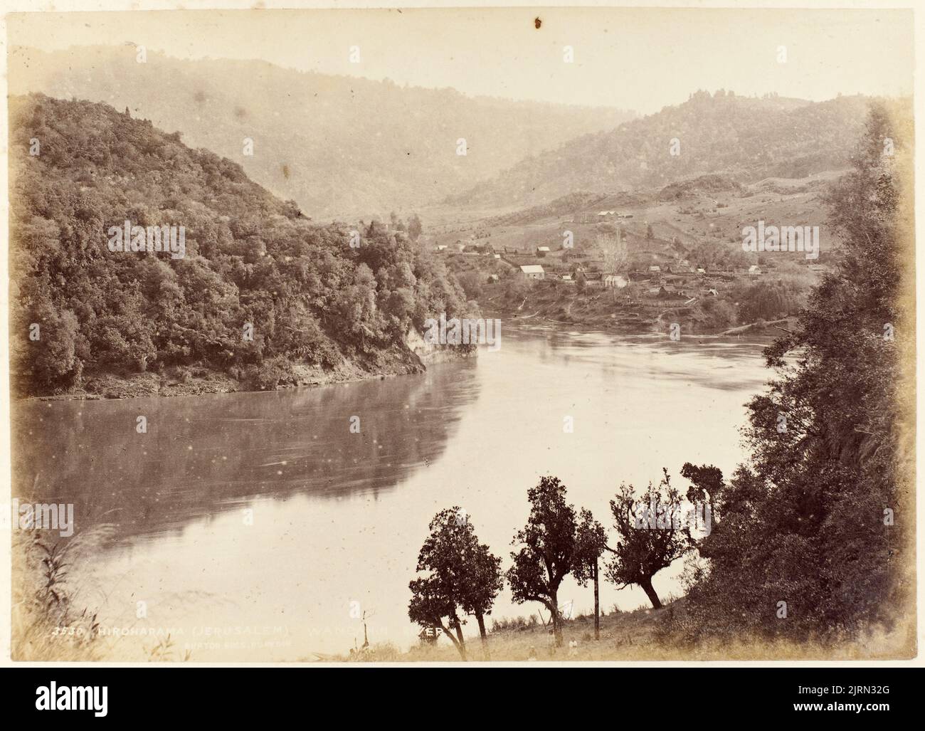 Hiruharama (Jerusalem) Wanganui. From the album: Views of New Zealand ...