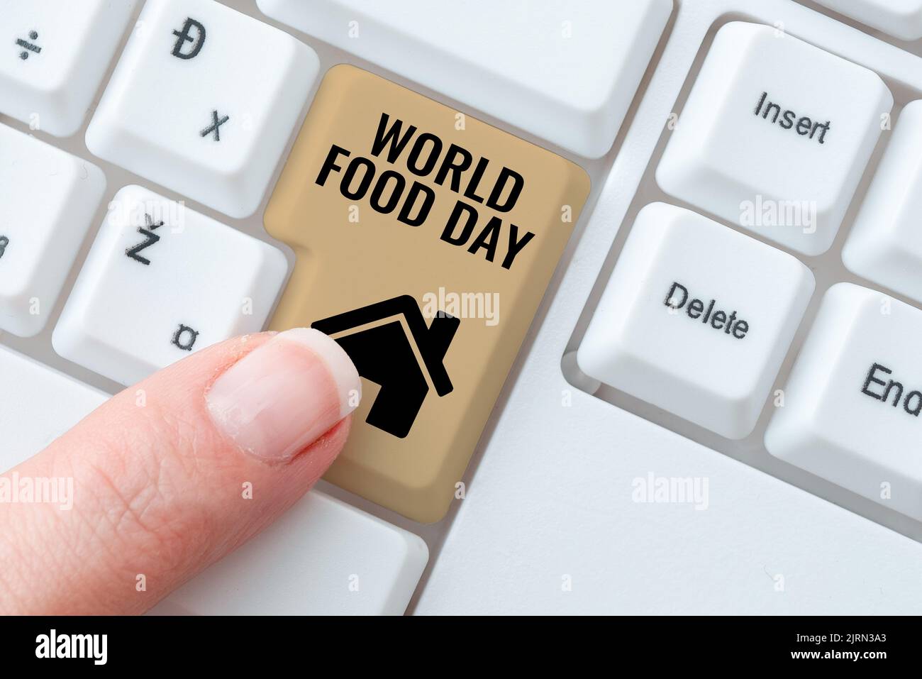 Handwriting text World Food Day. Concept meaning World day of action ...