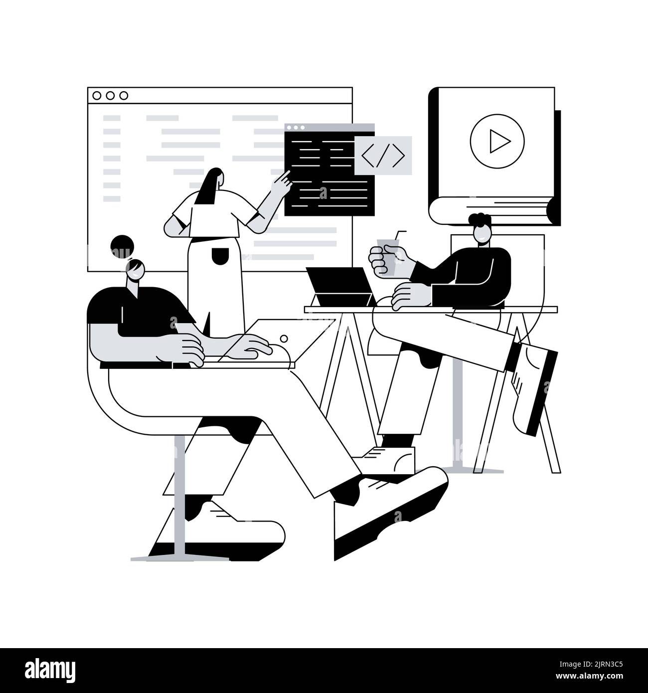 Blended learning Stock Vector Images - Alamy