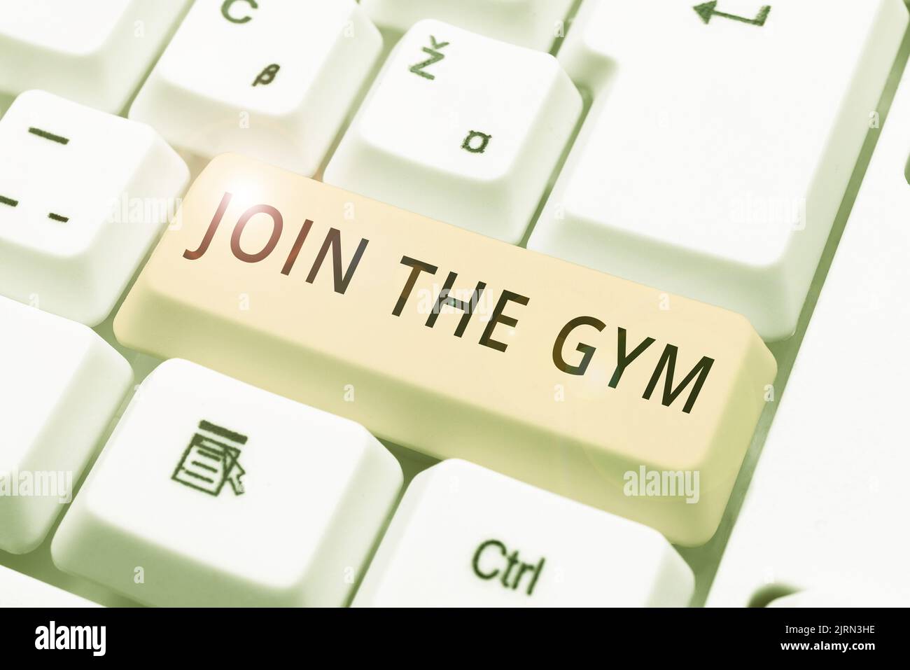 Inspiration showing sign Join The Gym. Business overview Motivation to ...