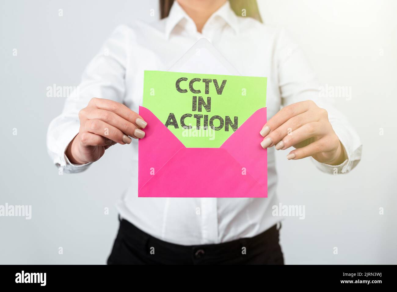 Hand writing sign Cctv In Action. Conceptual photo Selfcontained ...