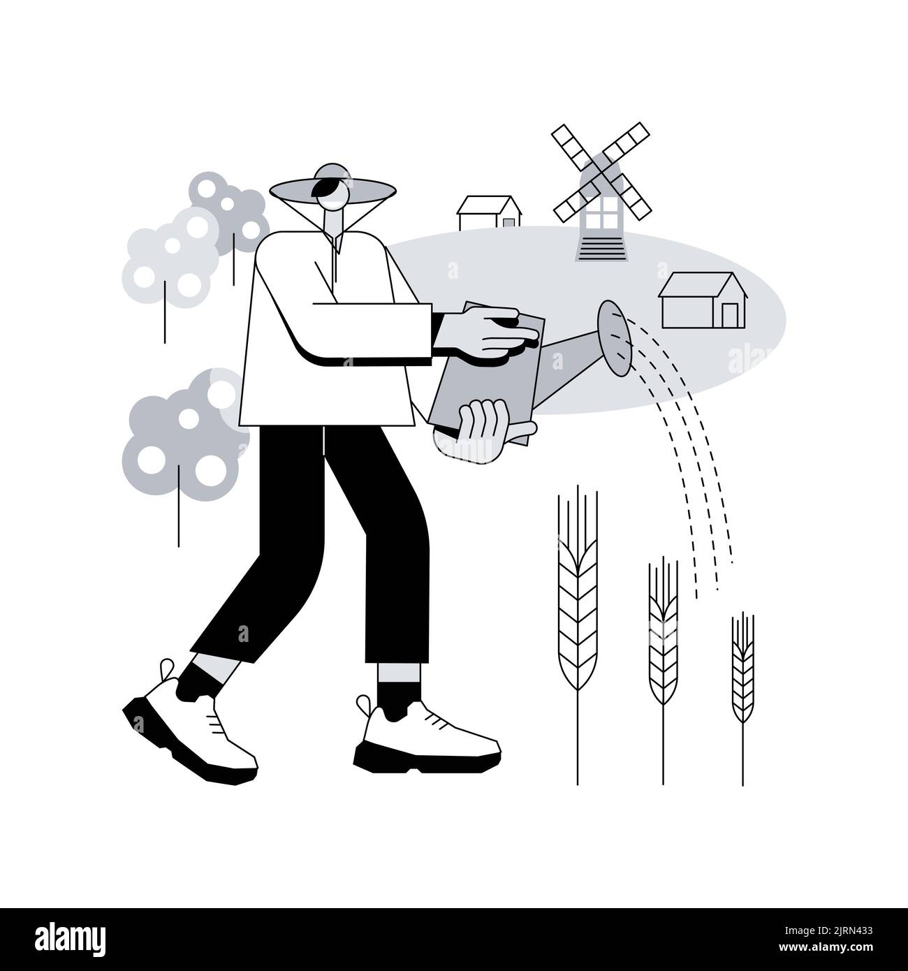 Sustainable agriculture abstract concept vector illustration. Farming ...