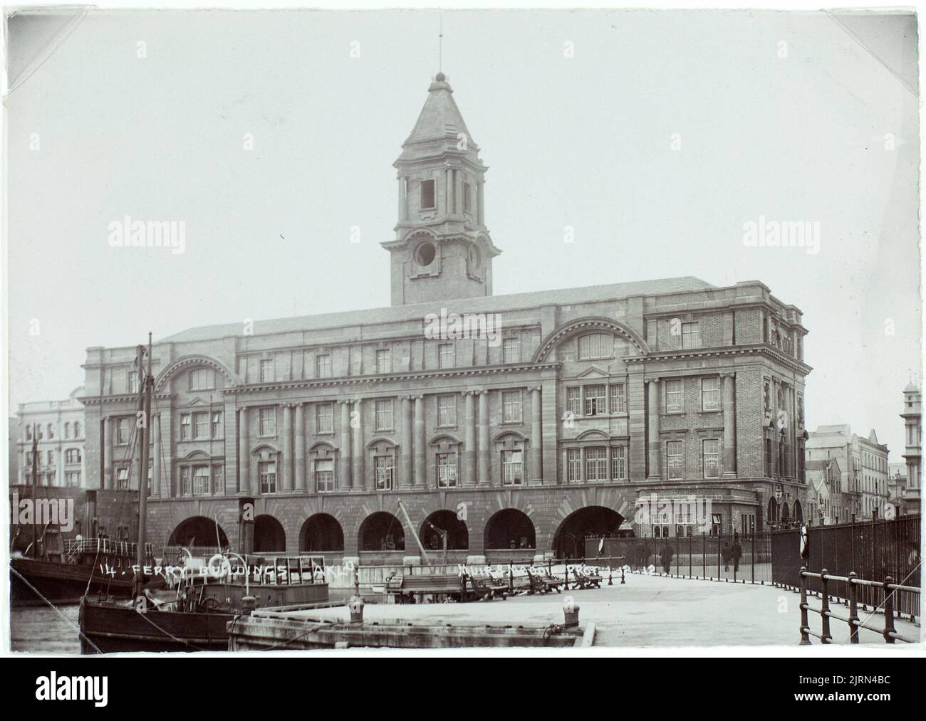 Ferry Buildings, Auckland, circa 1912, Auckland, by Muir & Moodie Stock ...