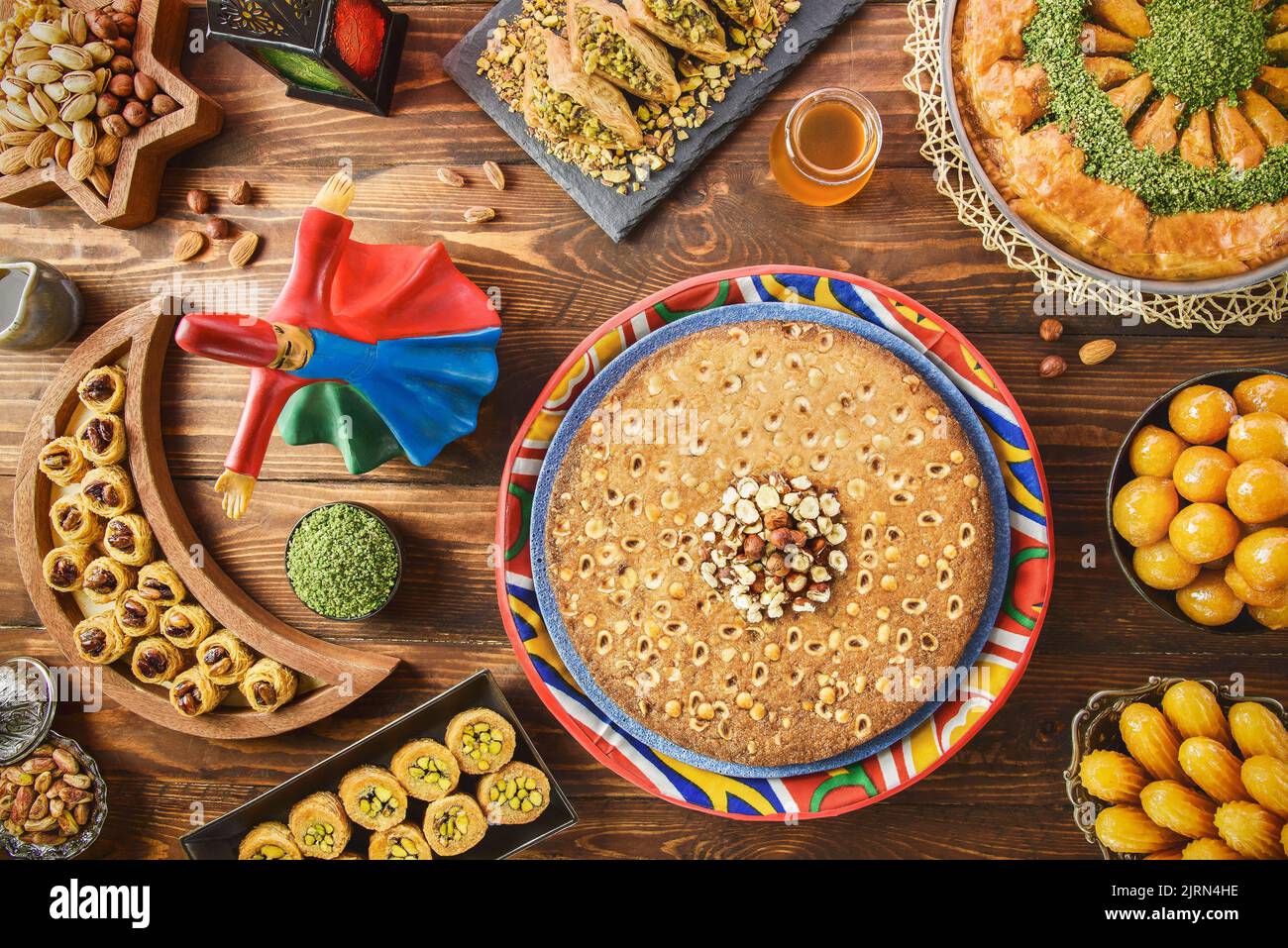 Arabic Cuisine: Middle Eastern desserts. Delicious collection of ...