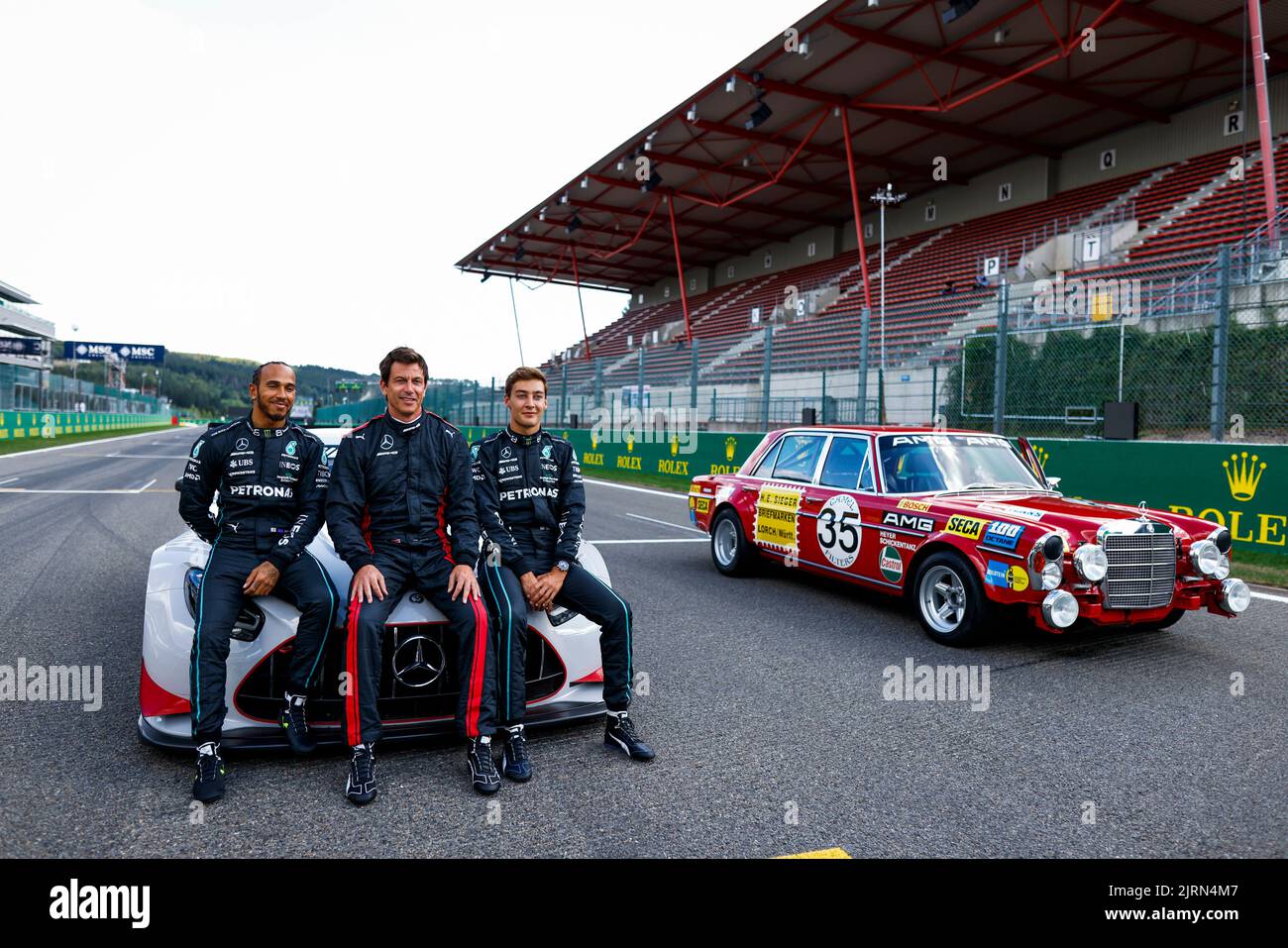 HAMILTON Lewis (gbr), Mercedes AMG F1 Team W13, WOLFF Toto (aut), Team ...