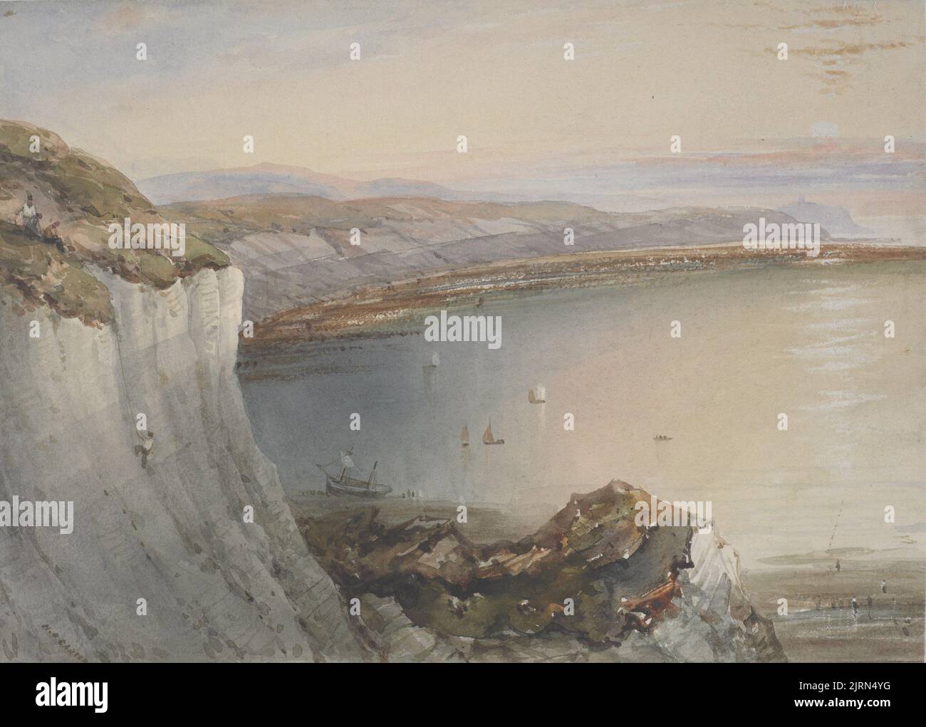Speeton Cliffs, Filey, Yorkshire, mid-1840s-early 1860s, United Kingdom ...