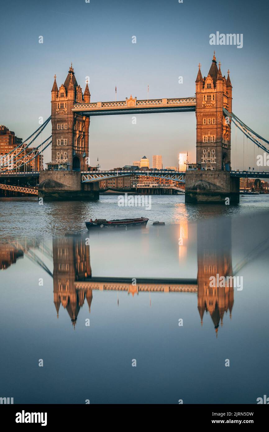 The famous Tower Bridge on the sunset Stock Photo - Alamy