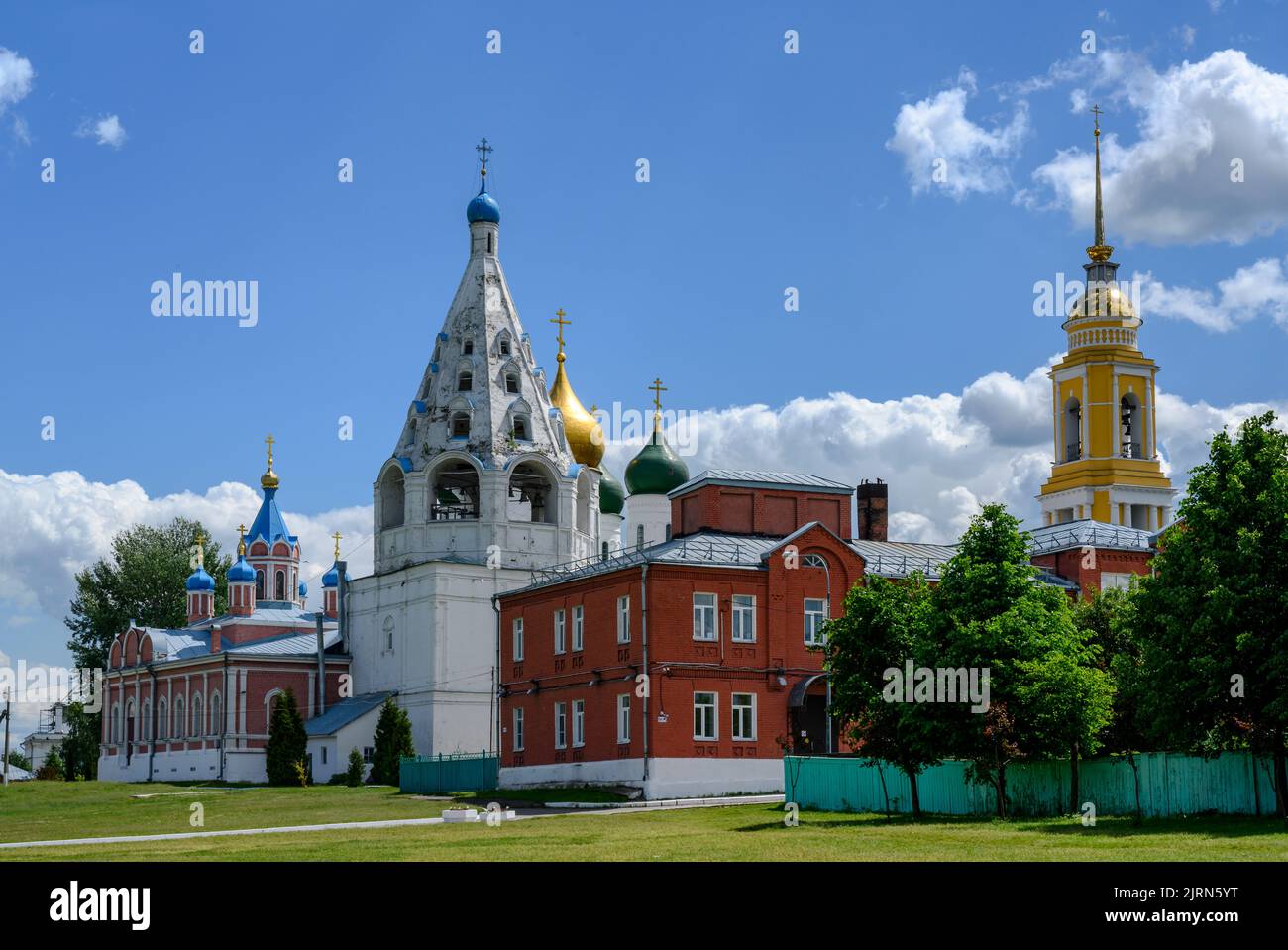 Medieval Christian Orthodox churches and bell towers in Kolomna, Russia ...