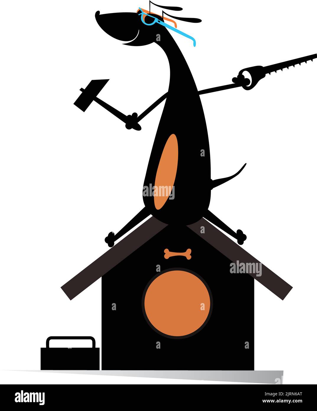 Holds hammer Stock Vector Images - Alamy