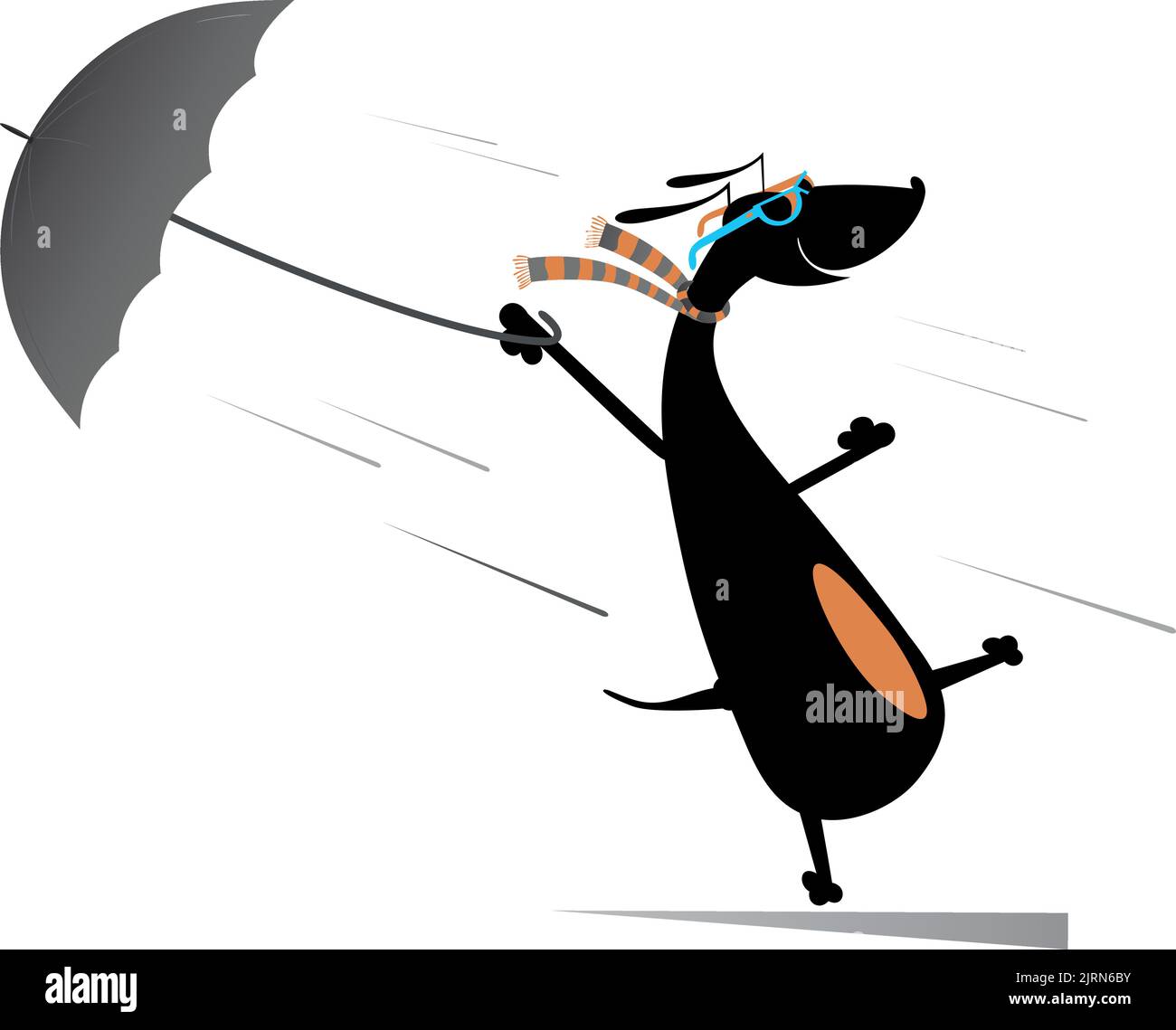 Windy day holding on Stock Vector Images - Alamy