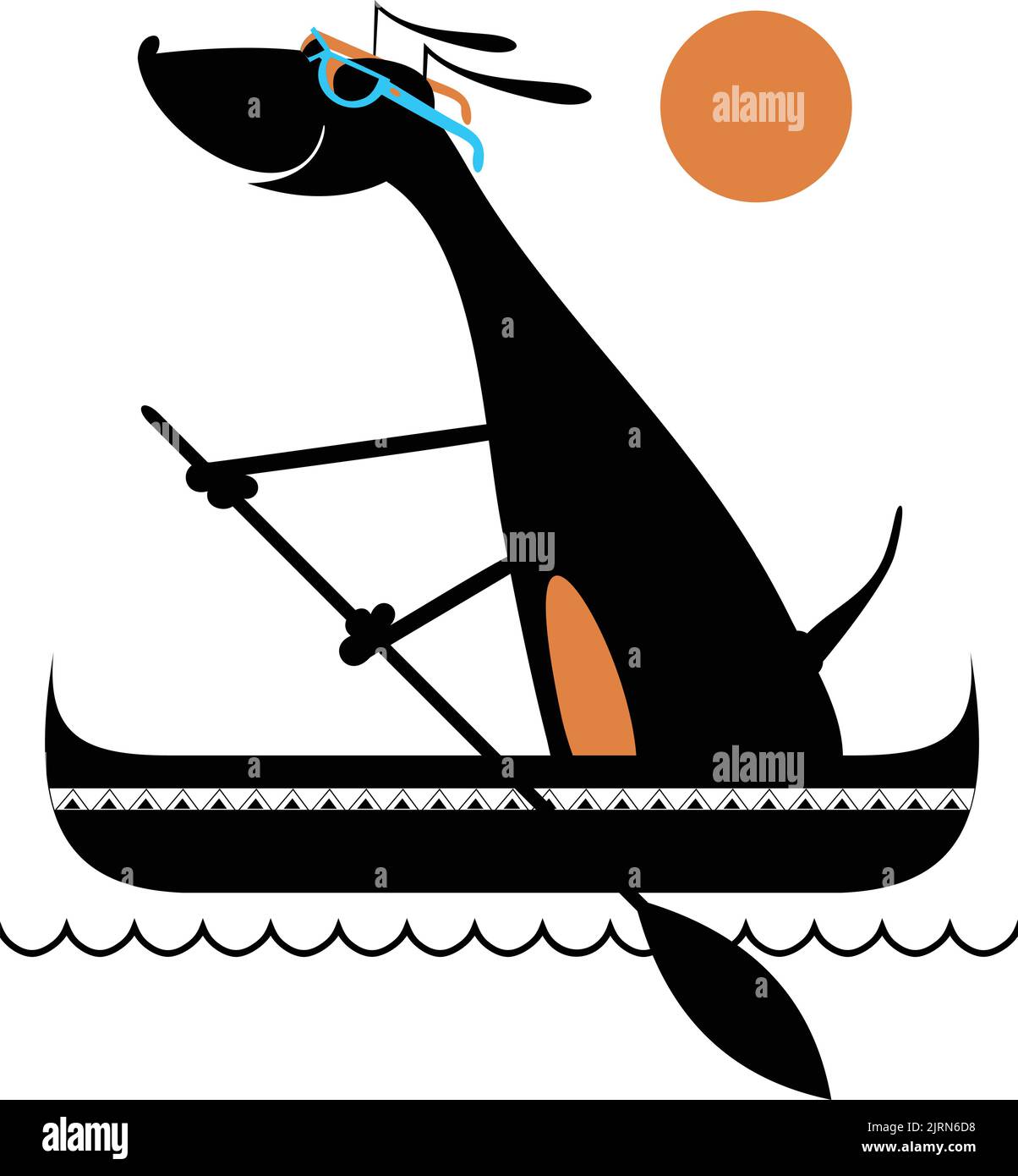 In a canoe Cut Out Stock Images & Pictures - Alamy