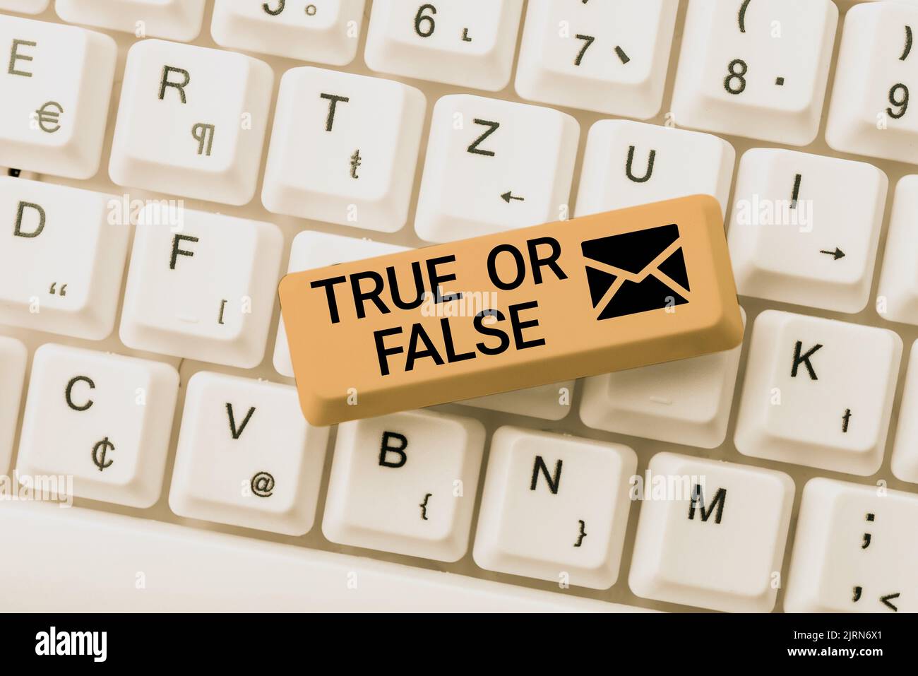 Conceptual caption True Or False. Concept meaning Decide between a fact ...