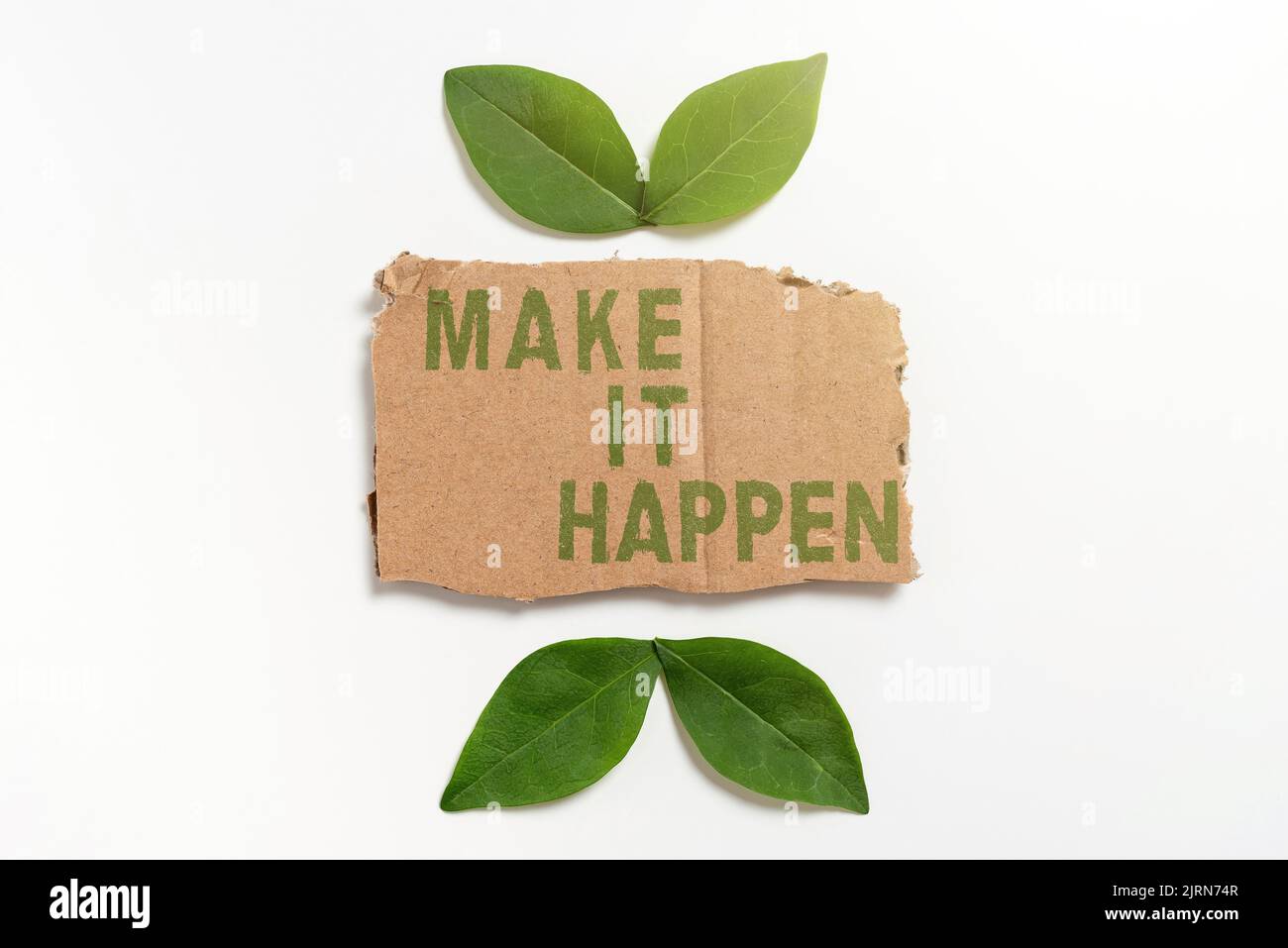 Conceptual caption Make It Happen. Business idea Do things so your ...