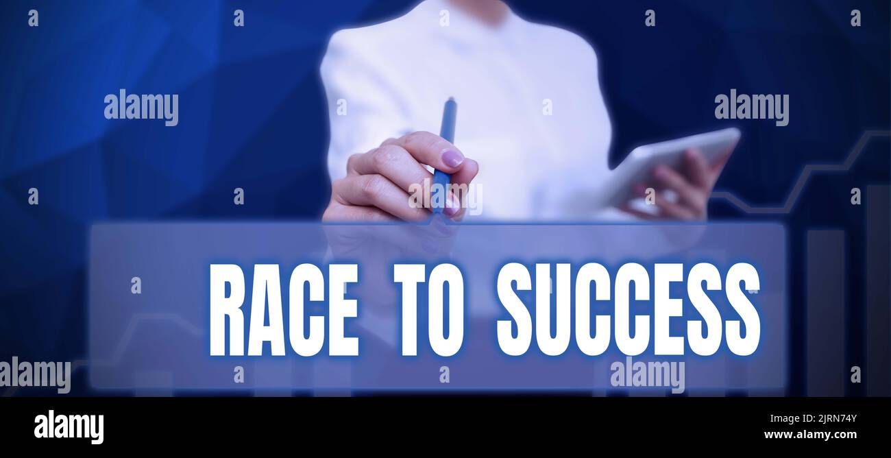 Handwriting text Race To Success. Internet Concept Competition for good ...
