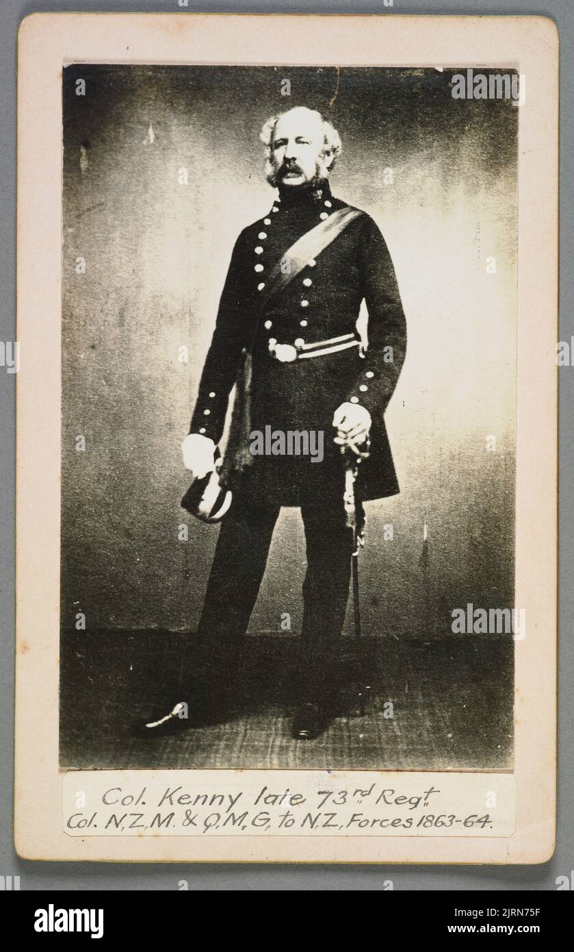 Colonel W.H. Kenny, circa 1865, New Zealand, maker unknown Stock Photo ...