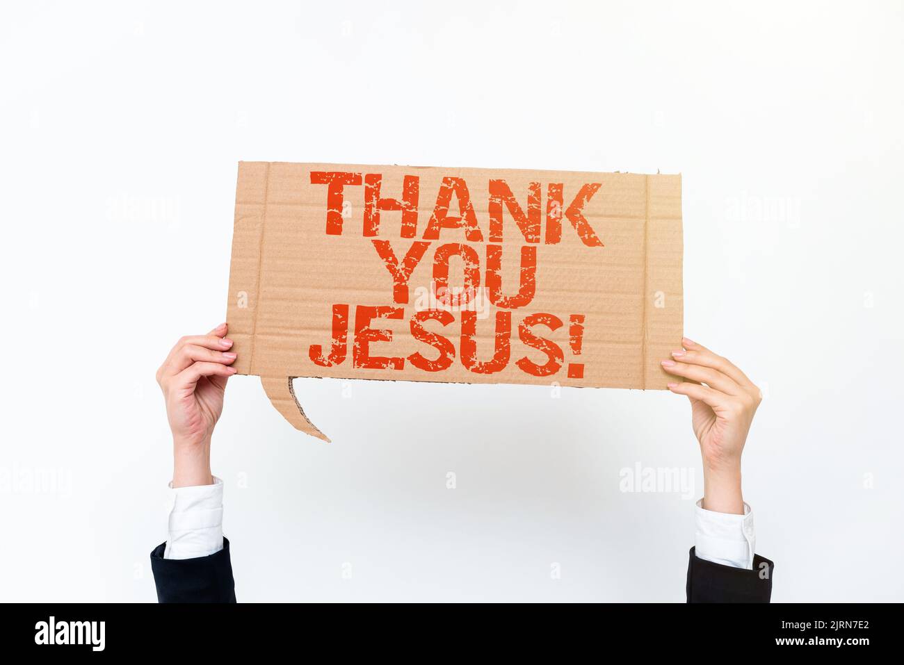Writing displaying text Thank You Jesus. Concept meaning Being grateful ...
