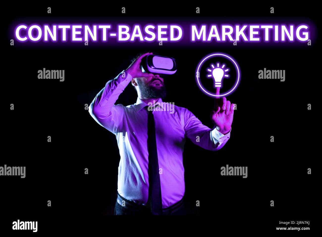 Conceptual display Content Based Marketing. Business idea Advertising ...