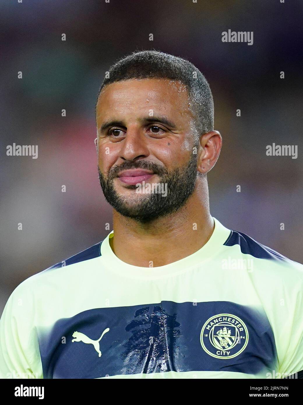 Kyle Walker of Manchester City during the friendly match for the ...