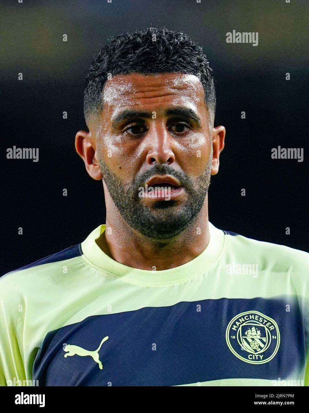 Riyad Mahrez of Manchester City during the friendly match for the ...