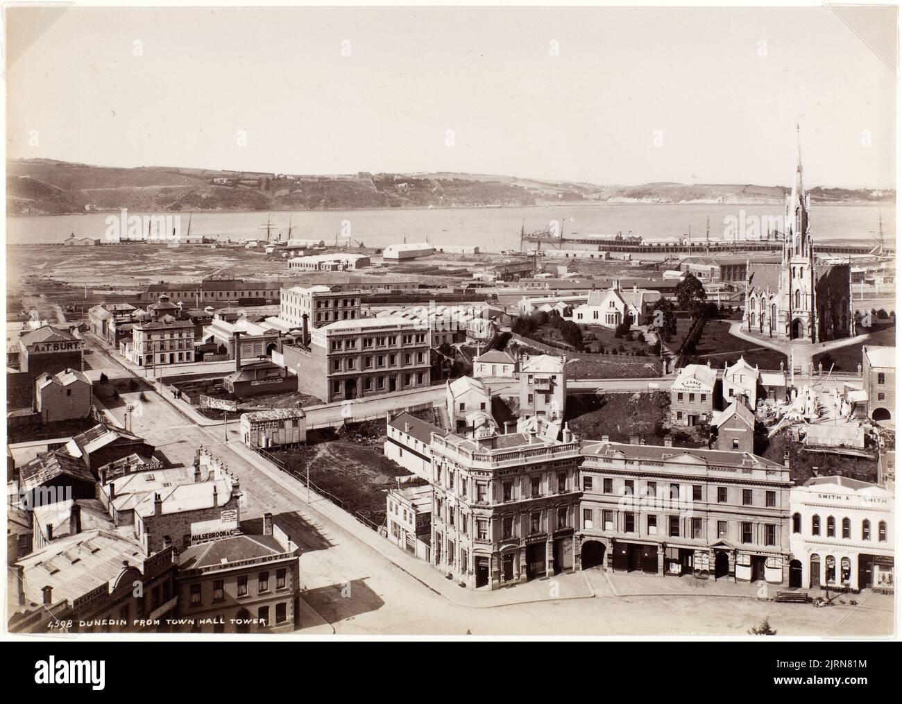 Dunedin from town hall tower dunedin from town hall tower hi-res stock ...