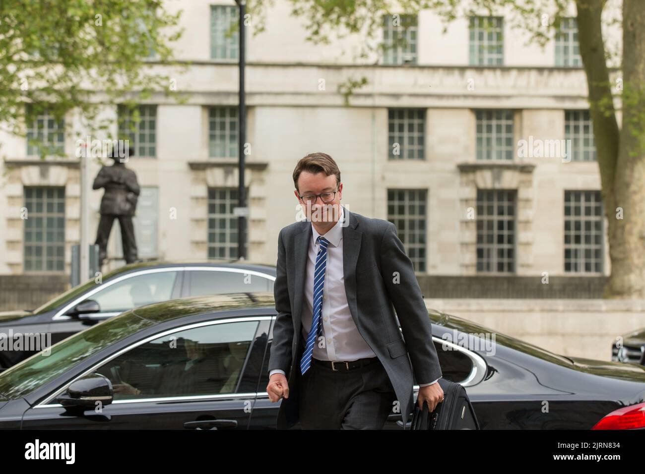 London uk 2022 Chief Secretary to the Treasury Simon Clarke arrives at ...