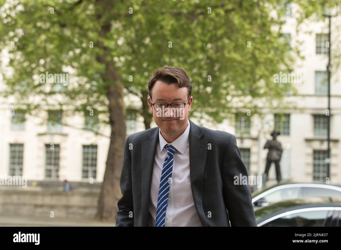 London uk 2022 Chief Secretary to the Treasury Simon Clarke arrives at ...