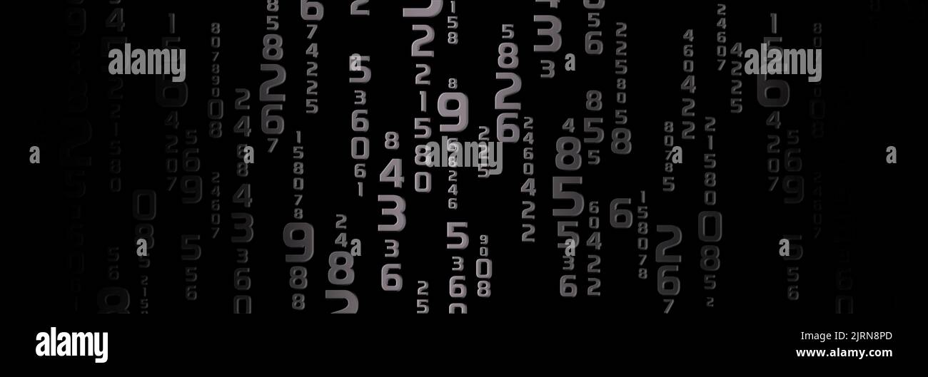 Creative and modern background with numbers Stock Photo - Alamy