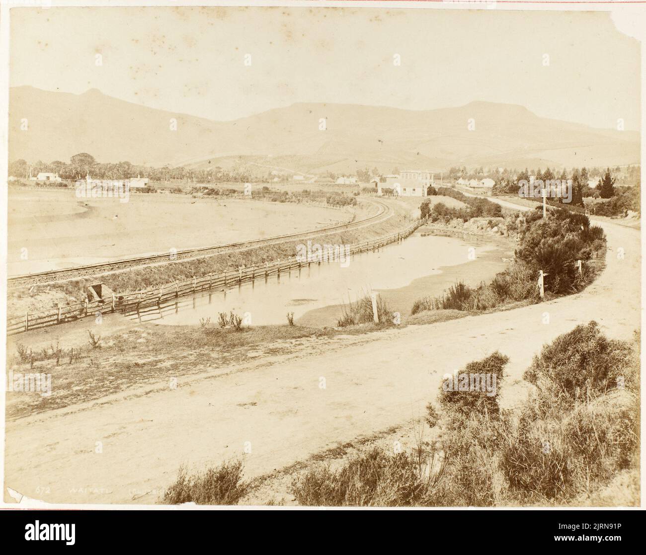 Waitati (Blueskin), circa 1880, Dunedin, by Burton Brothers Stock Photo ...