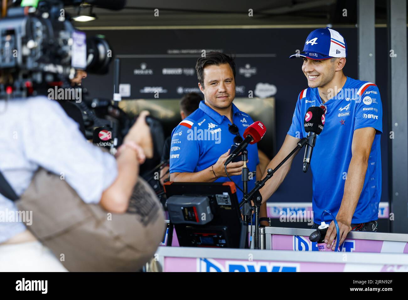 OCON Esteban (fra), Alpine F1 Team A522, portrait during the Formula 1 Rolex Belgian Grand Prix ...