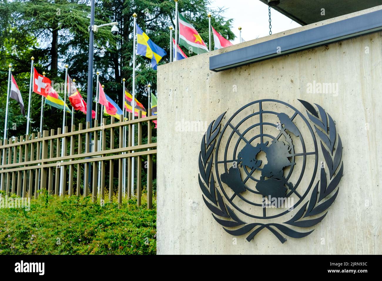 Geneva, switzerland - august 24, 2022: Headquarters of the united ...