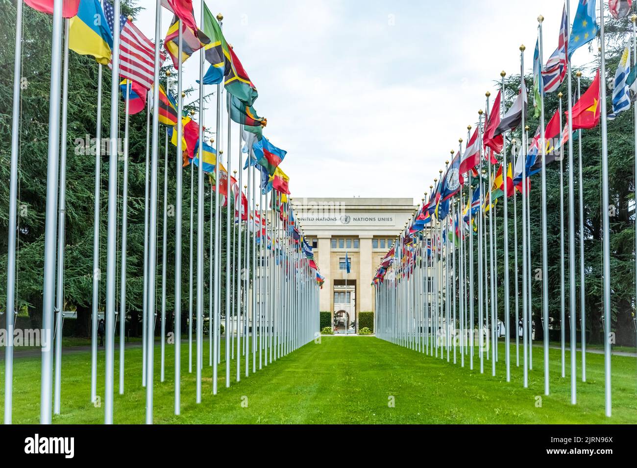 Geneva, switzerland - august 24, 2022: Headquarters of the united ...