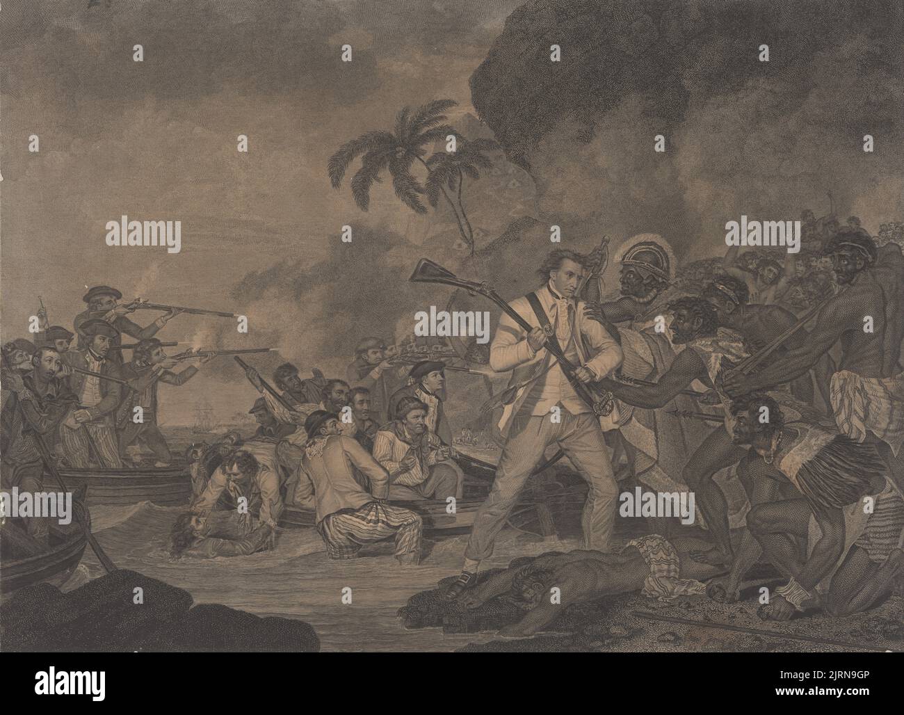 The death of Captain James Cook by the Indians of O, Why, ee one of the ...