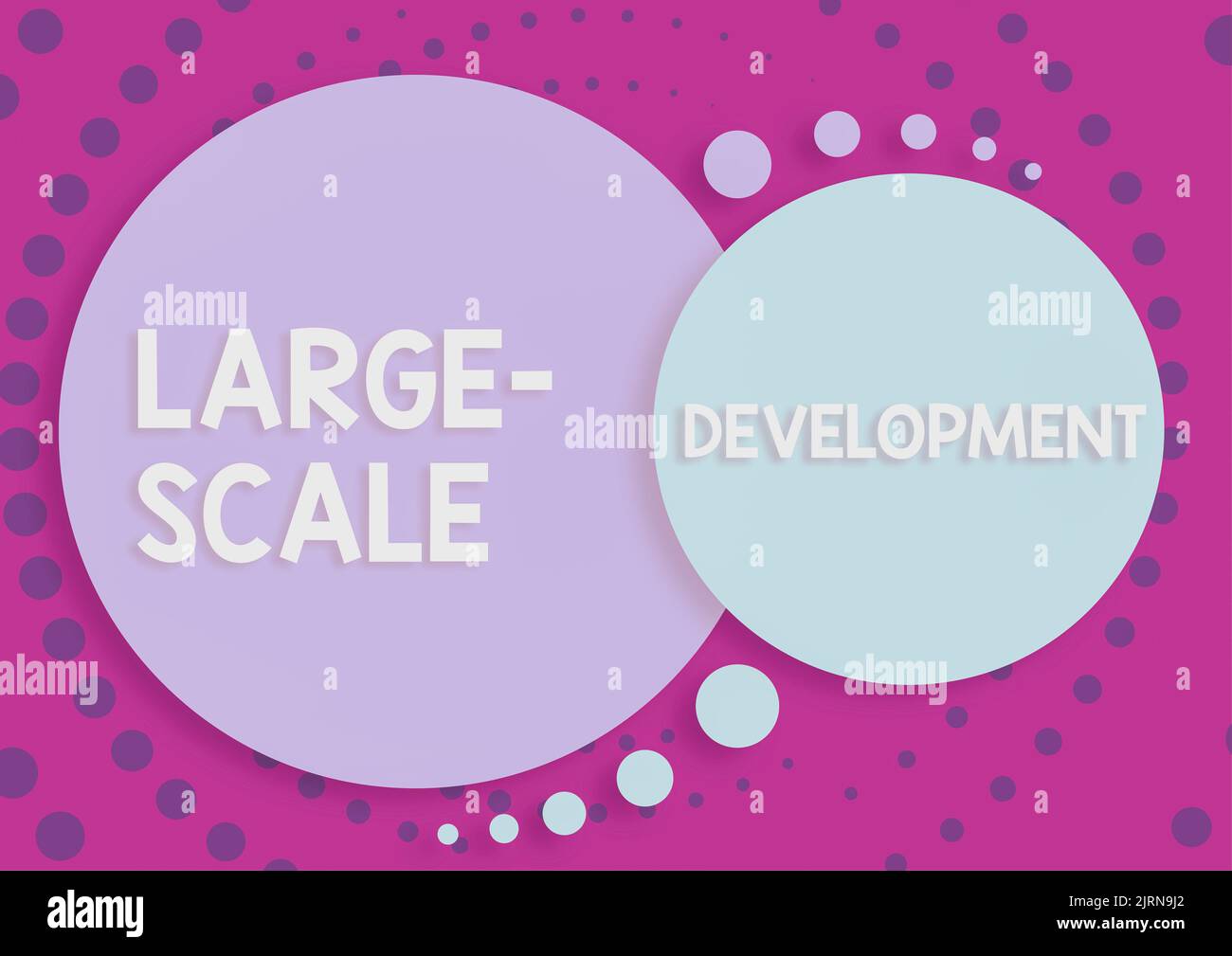 Sign displaying Large Scale Development. Business showcase Develop on ...