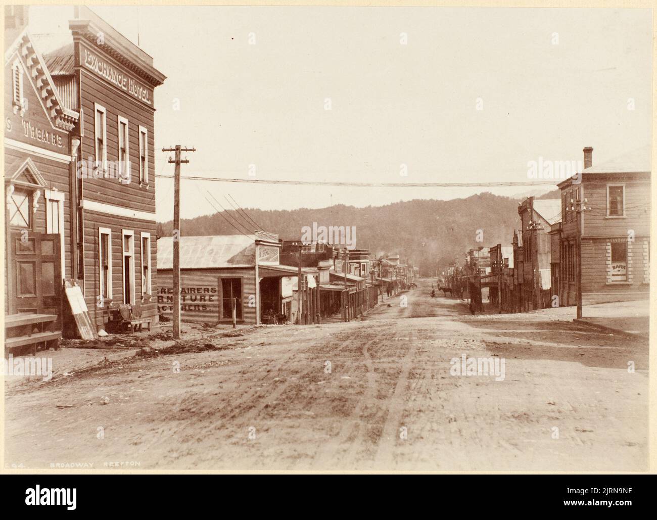 Broadwalk, Reefton, 1904, Dunedin, by Muir & Moodie Stock Photo - Alamy