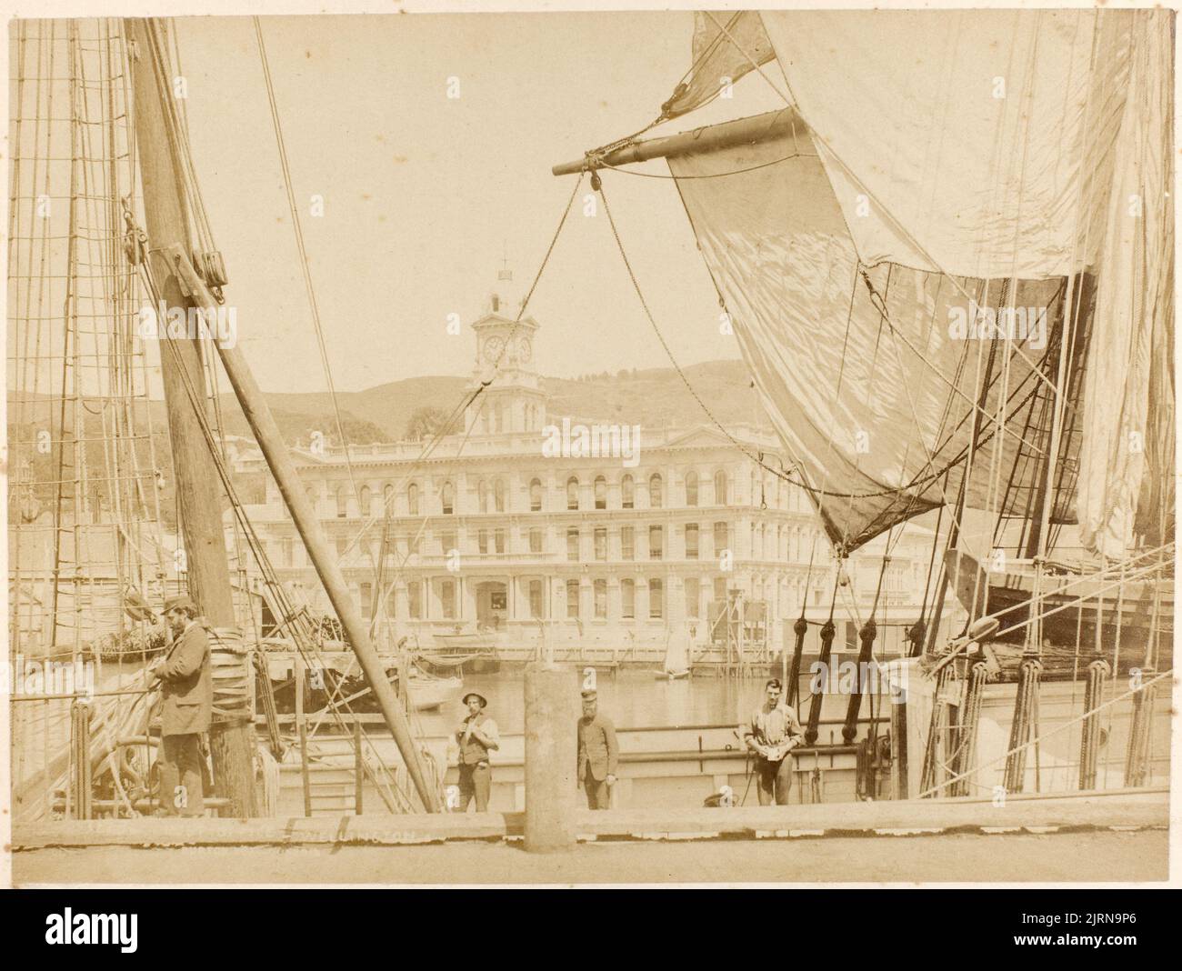 Post Office, Wellington, 1880s, Wellington, by Burton Brothers Stock ...