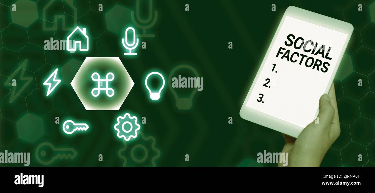 Handwriting text Social FactorsThings that influences lifestyle ...