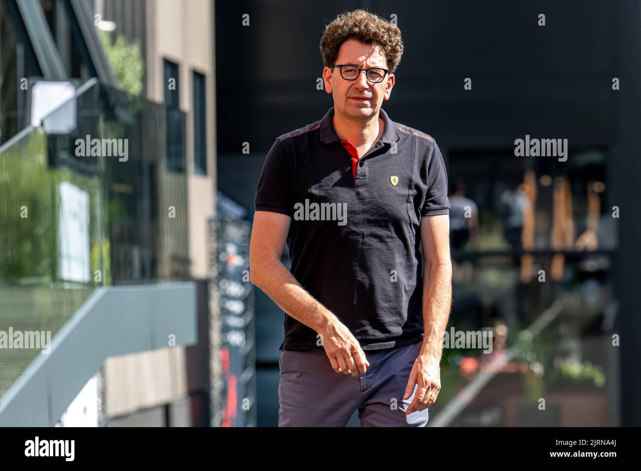 Stavelot, Belgium, 25th Aug 2022, Mattia Binotto attending the build up ...
