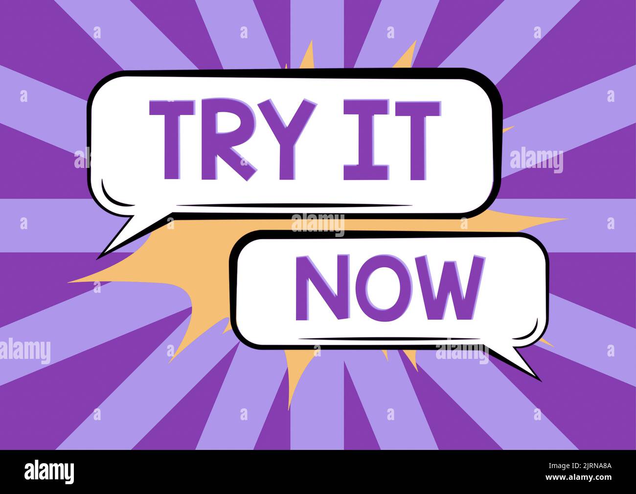 Conceptual display Try It Now. Word for Free trial of something new ...