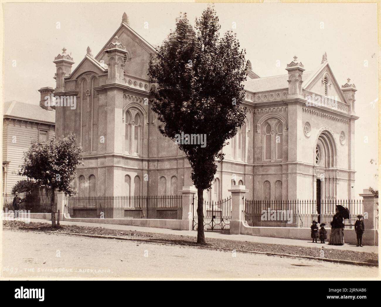 The Synagogue, Auckland, circa 1880, Dunedin, by Burton Brothers Stock ...