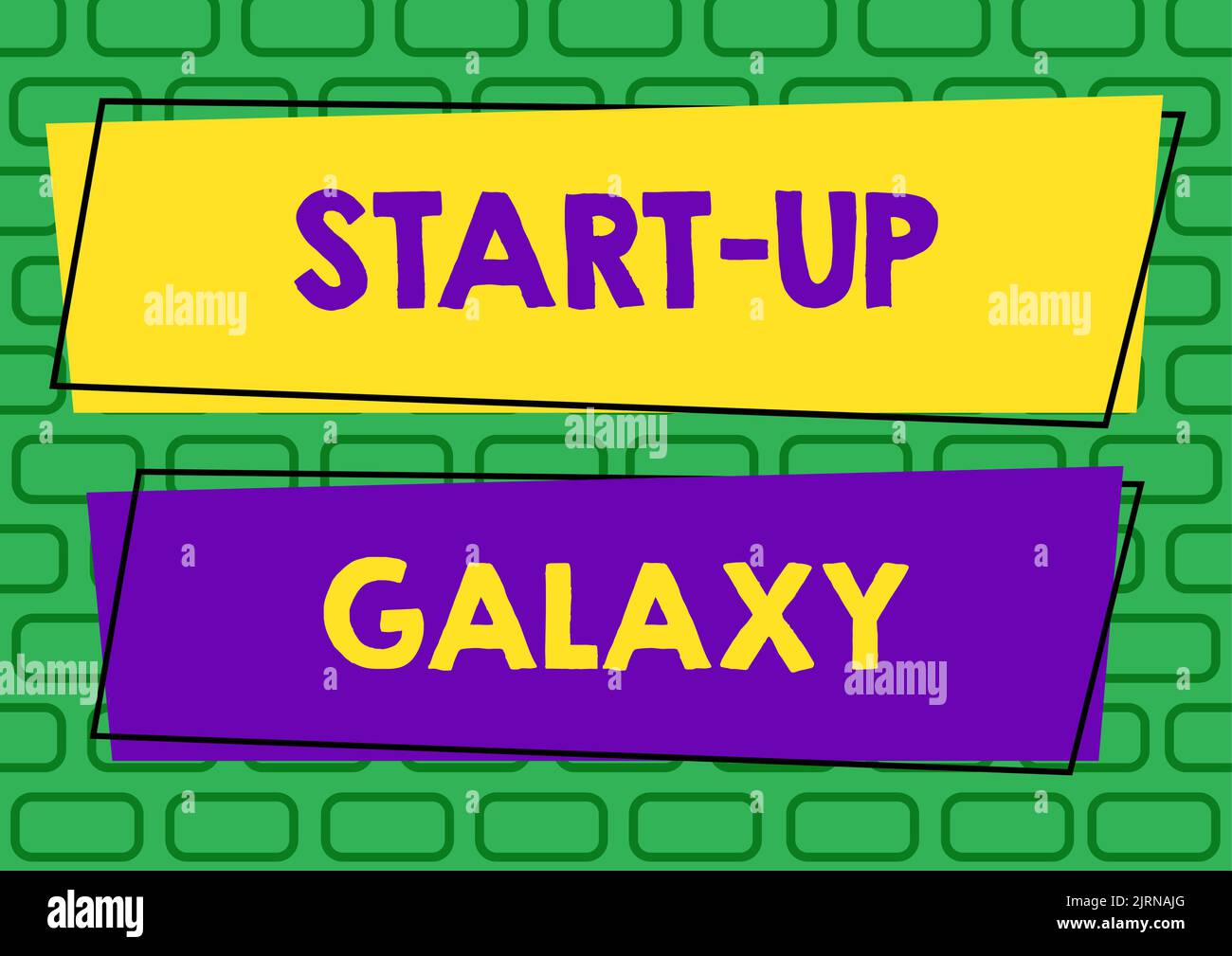 Conceptual caption Start Up Galaxy. Concept meaning Newly emerged ...
