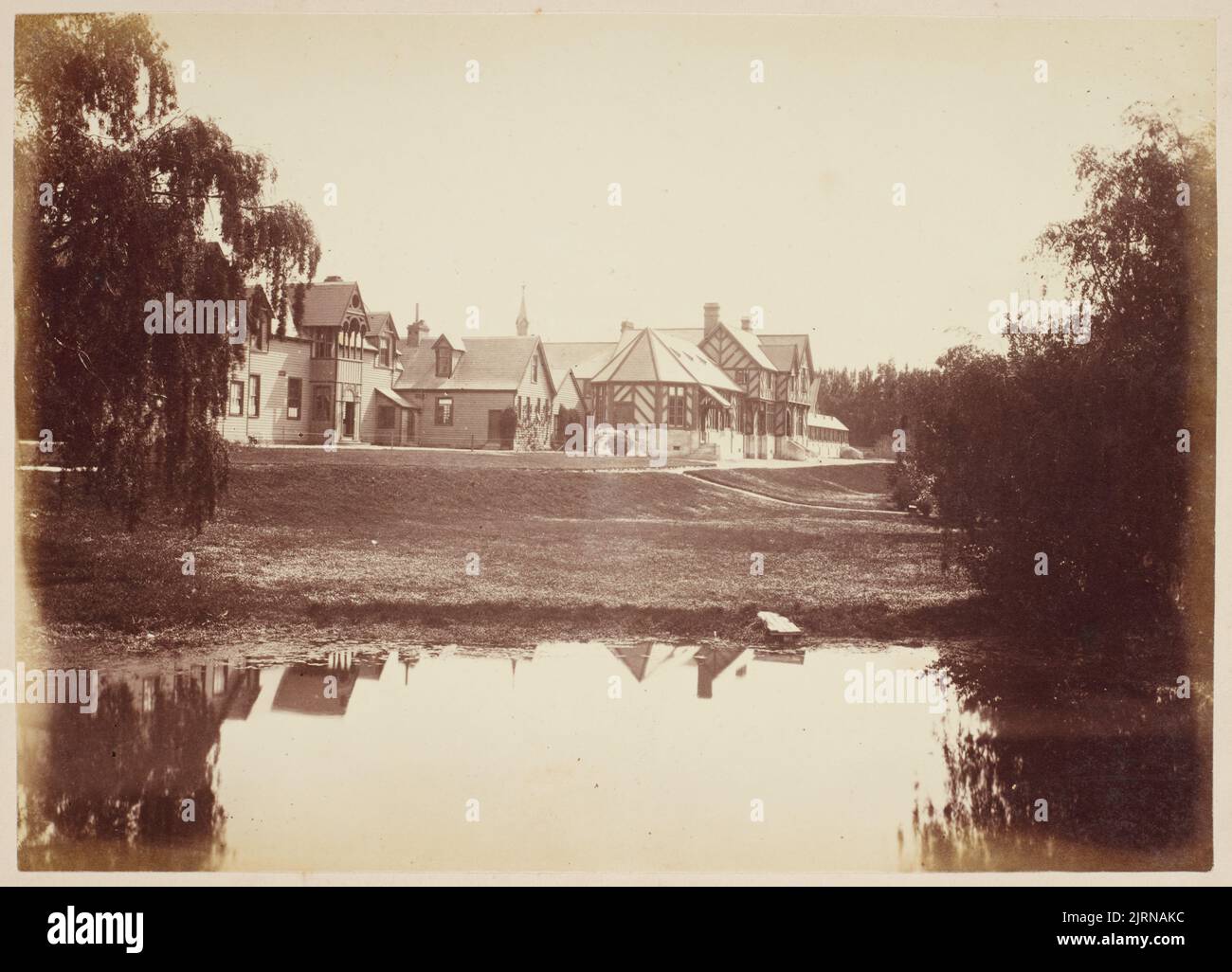 Christchurch Hospital. From the album: Scenes of New Zealand, circa ...
