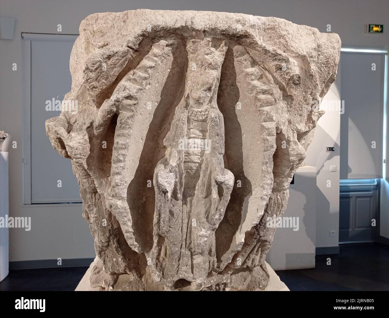 Sculpture en pierre ancienne , France Stock Photo - Alamy