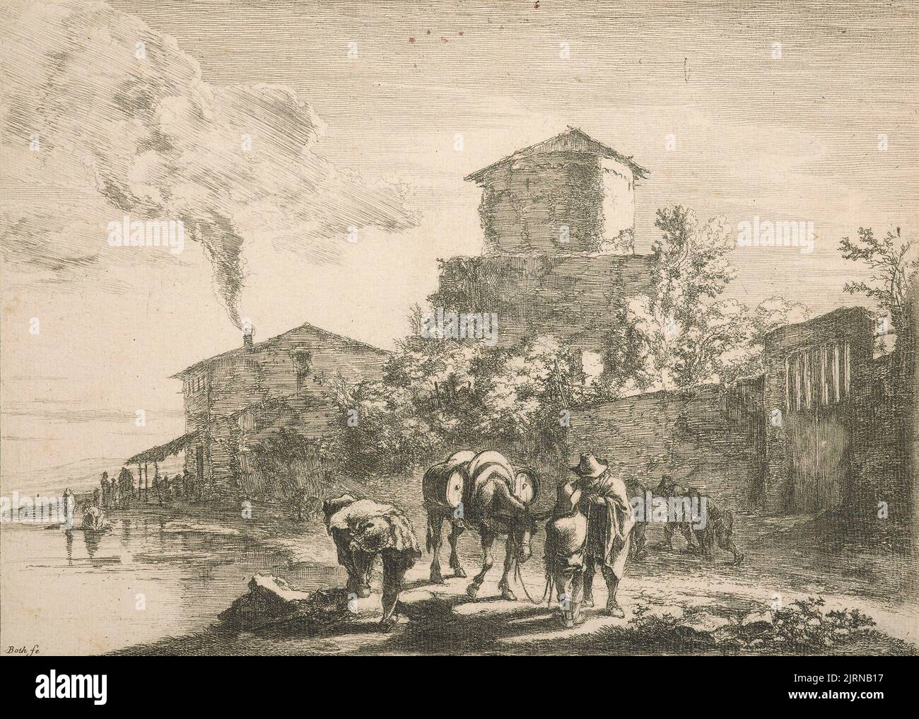 The hinny-drover, Via Appia. From: Landscapes of the environs of Rome ...