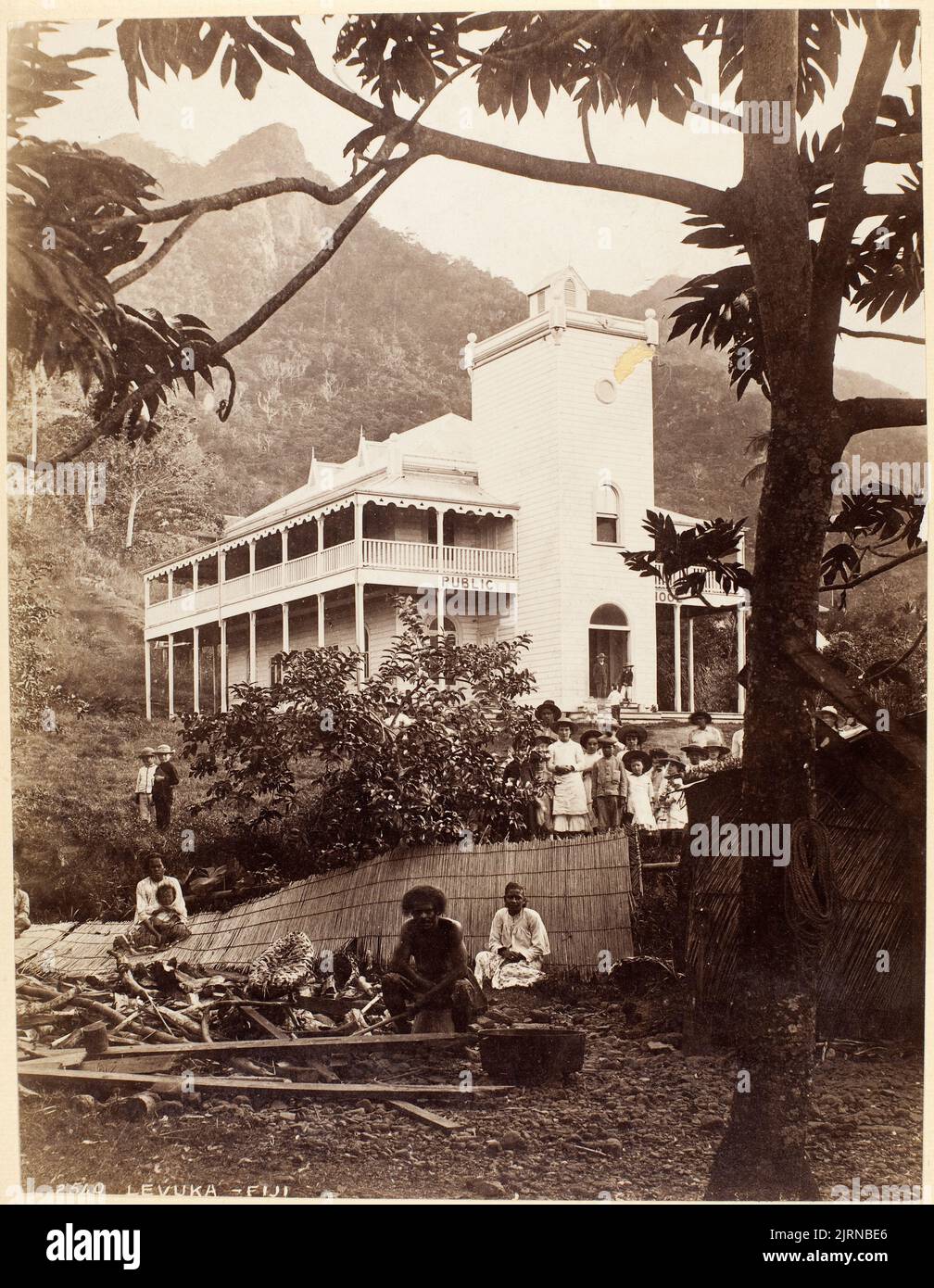 Levuka - Fiji, 1884, Dunedin, by Burton Brothers Stock Photo - Alamy