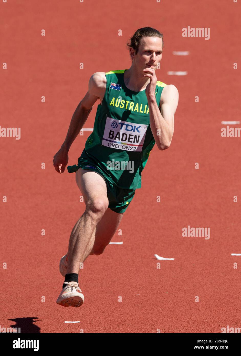 Joel Baden of Australia competing in the men’s high jump heats at the ...
