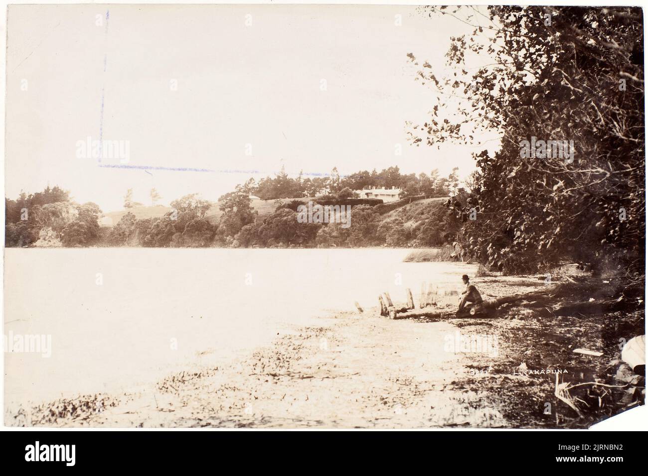 Lake Takapuna, Early twentieth century, Dunedin, by Muir & Moodie Stock ...