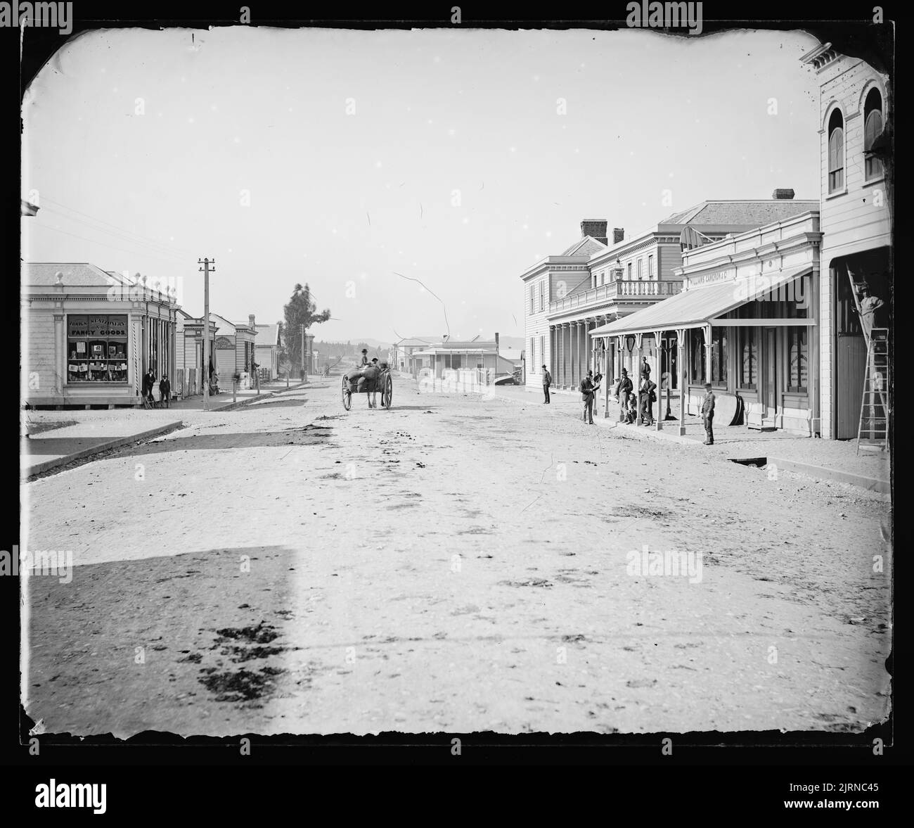 View of Masterton, circa 1875, Masterton, by James Bragge Stock Photo ...