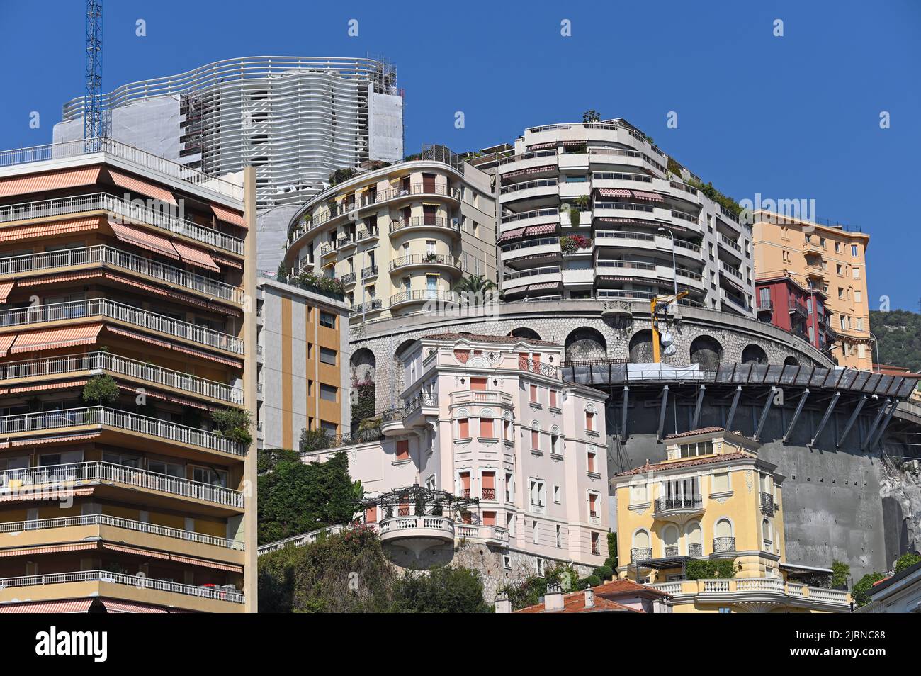 New and old buildings in Monaco Stock Photo - Alamy
